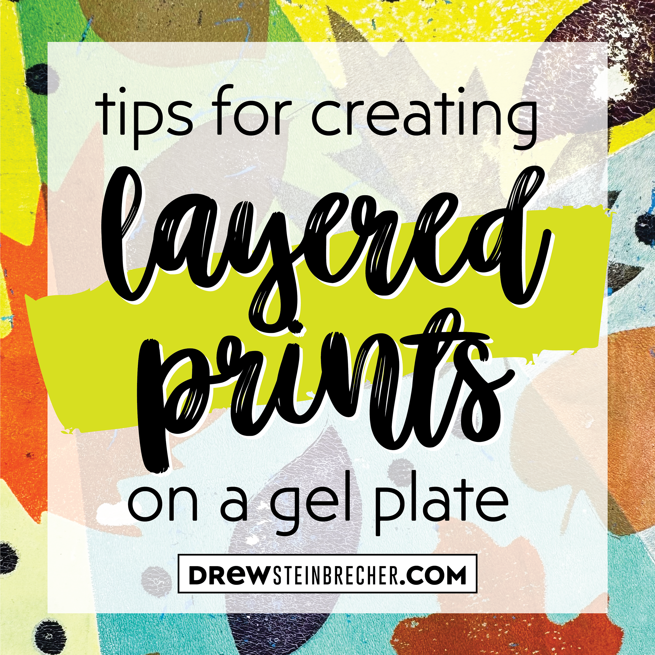 Tutorial: make layered monoprints using your own stencils. — Drew ...