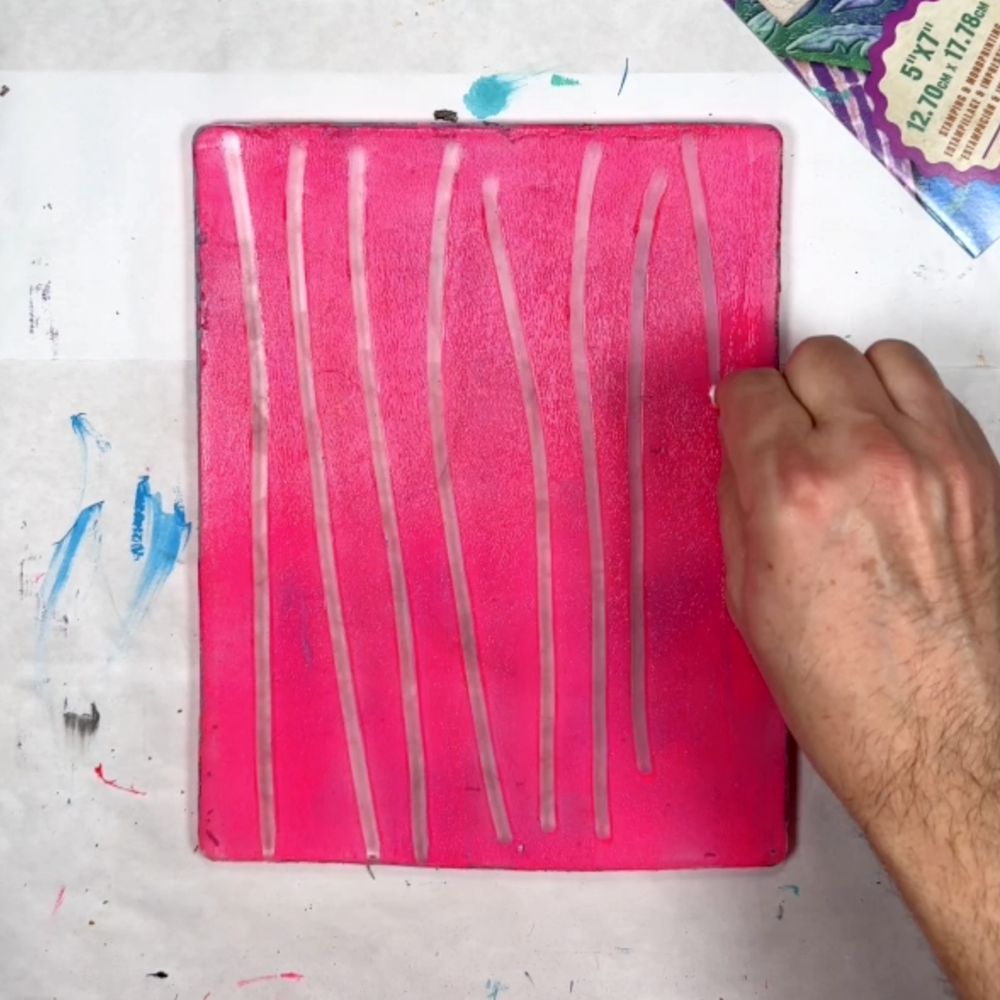 Tutorial: gel plate printing on tissue paper — Drew Steinbrecher Art