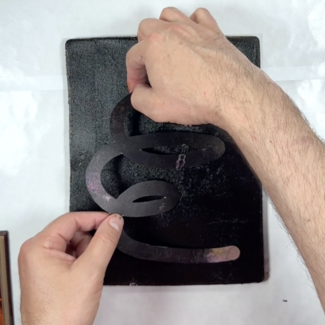 Tutorial: gel plate printing in a vintage book. — Drew Steinbrecher Art
