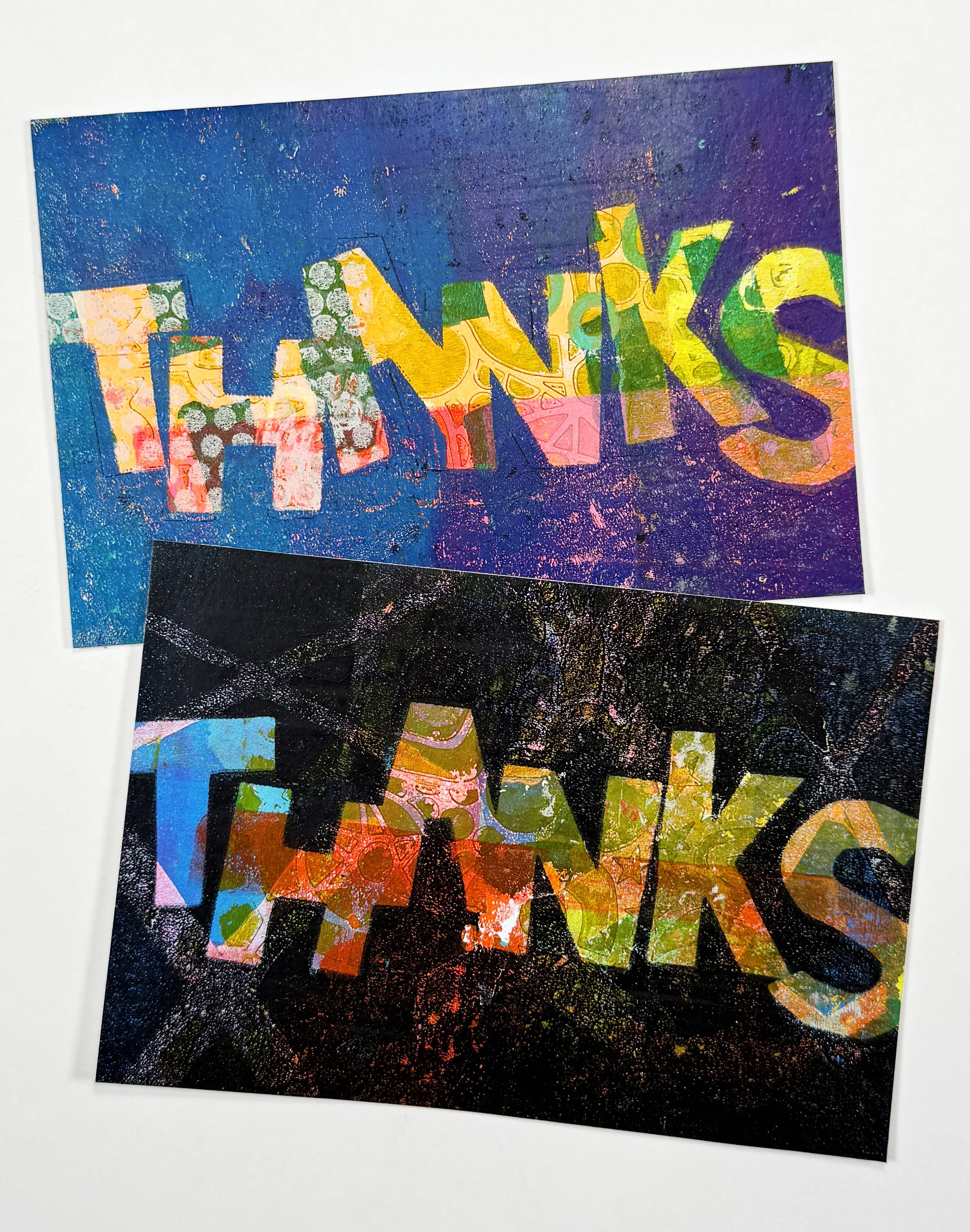 Tutorial: Masked letter print cards — Drew Steinbrecher Art