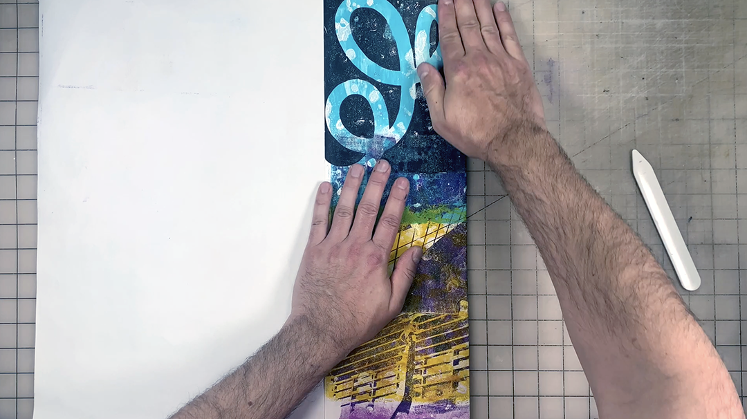 Tutorial: gel printed booklet made from one sheet of paper — Drew ...