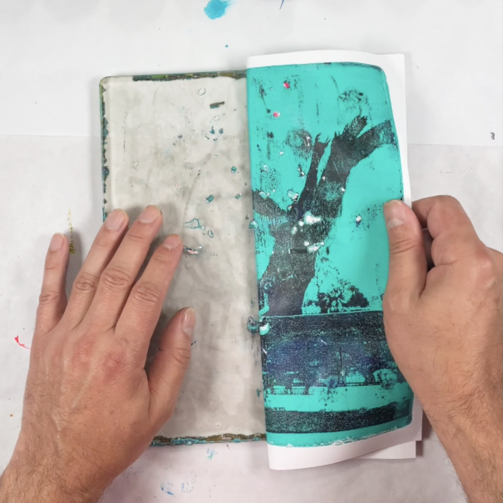 Tutorial: creating texture using magazine transfers on a gel plate ...
