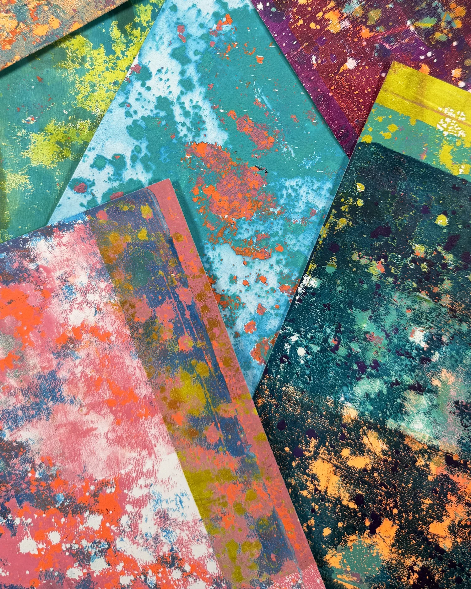 How to Use Baby Powder on a Gel Plate for Textured Prints — Drew ...