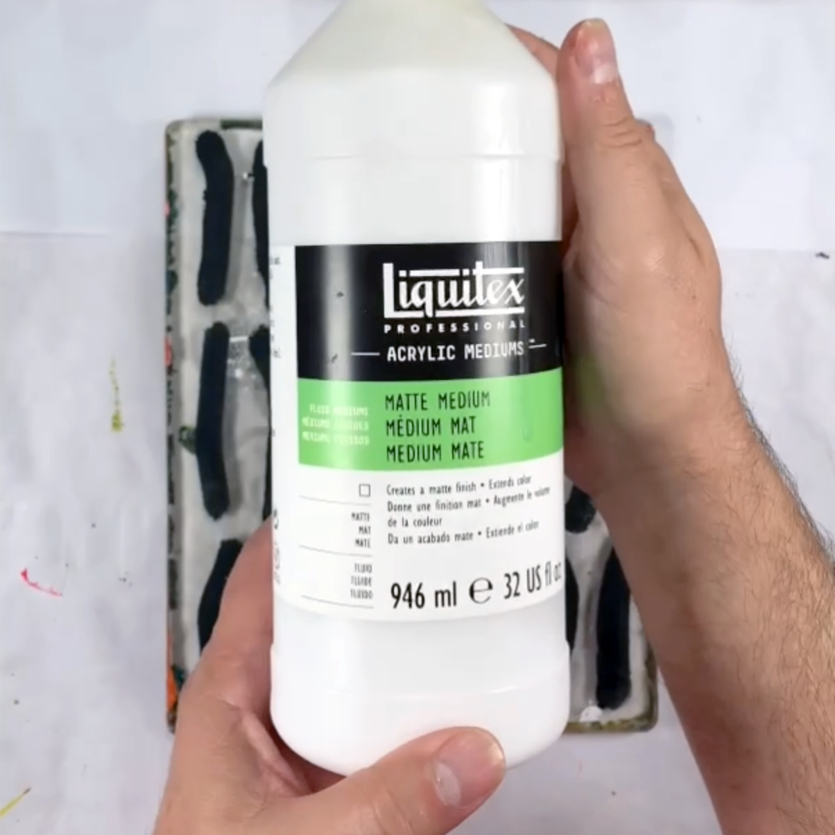 Tutorial: using matte medium on a gel plate. — Drew Steinbrecher Art