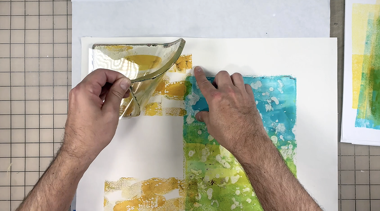 Tutorial: gel printed booklet made from one sheet of paper — Drew ...