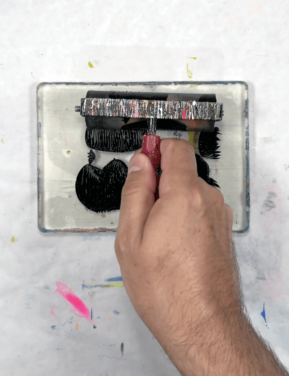 Tutorial: Masked letter print cards — Drew Steinbrecher Art