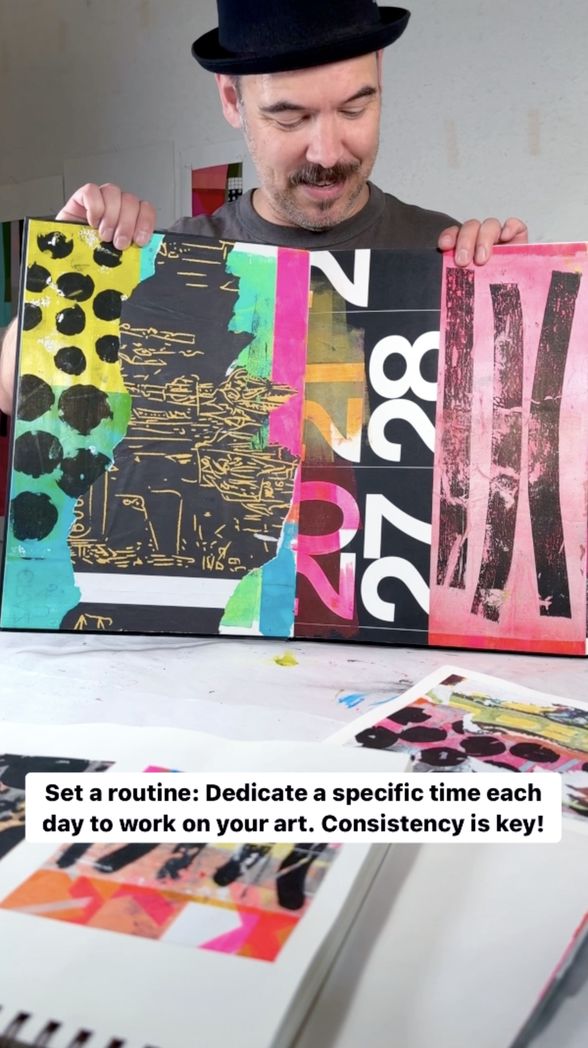 Tips: showing up & working consistently in your studio. — Drew ...