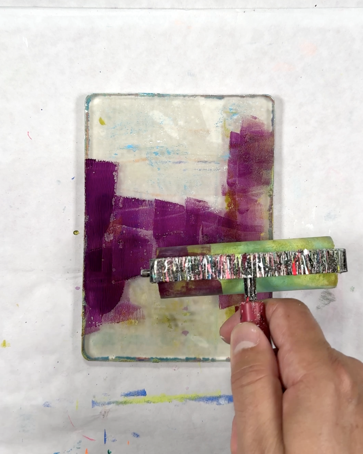 How to Make Abstract Landscapes with a Gel Plate — Drew Steinbrecher Art