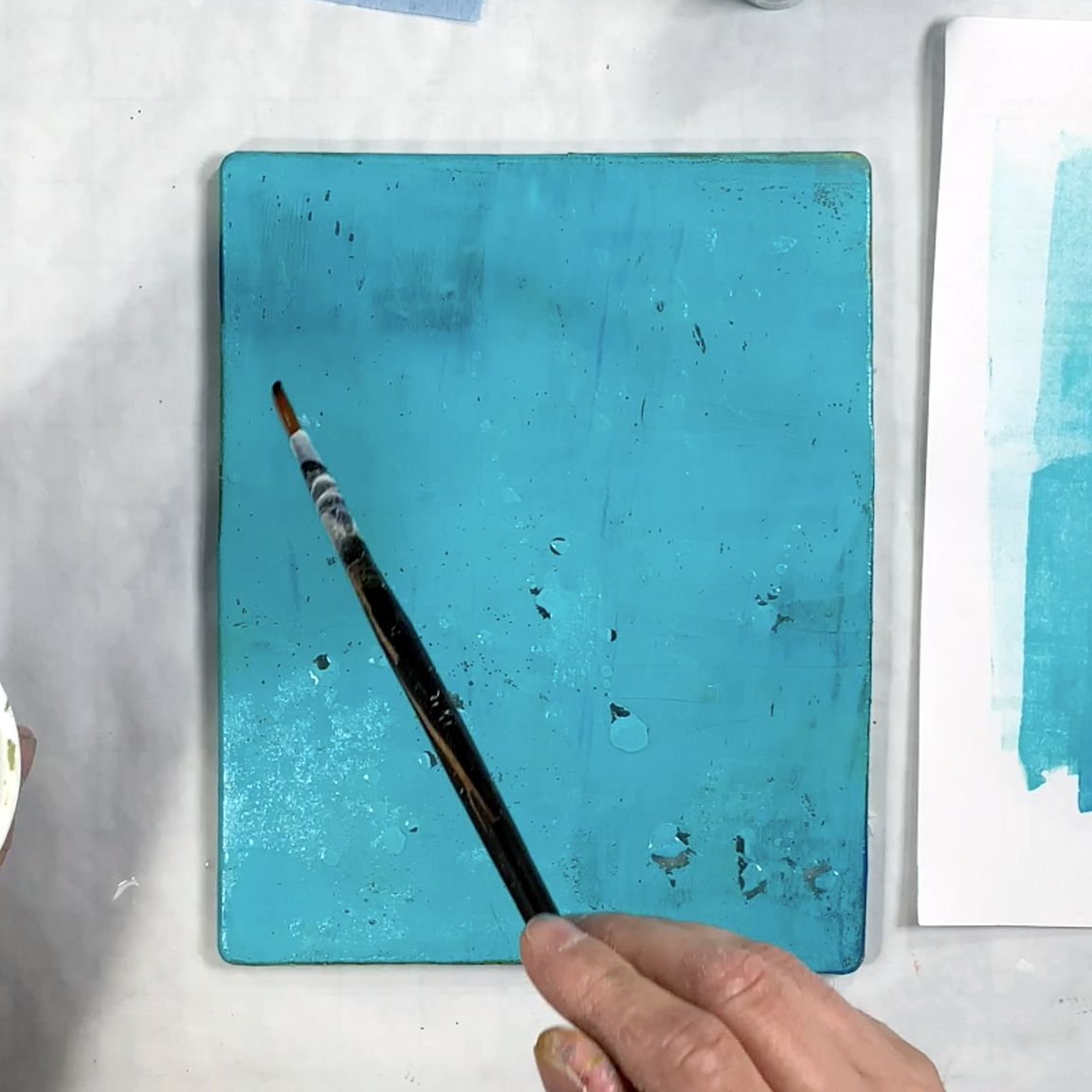 Tutorial: water on a gel plate — Drew Steinbrecher Art