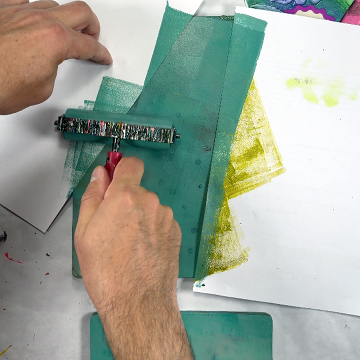 Tutorial: make layered monoprints using your own stencils. — Drew ...