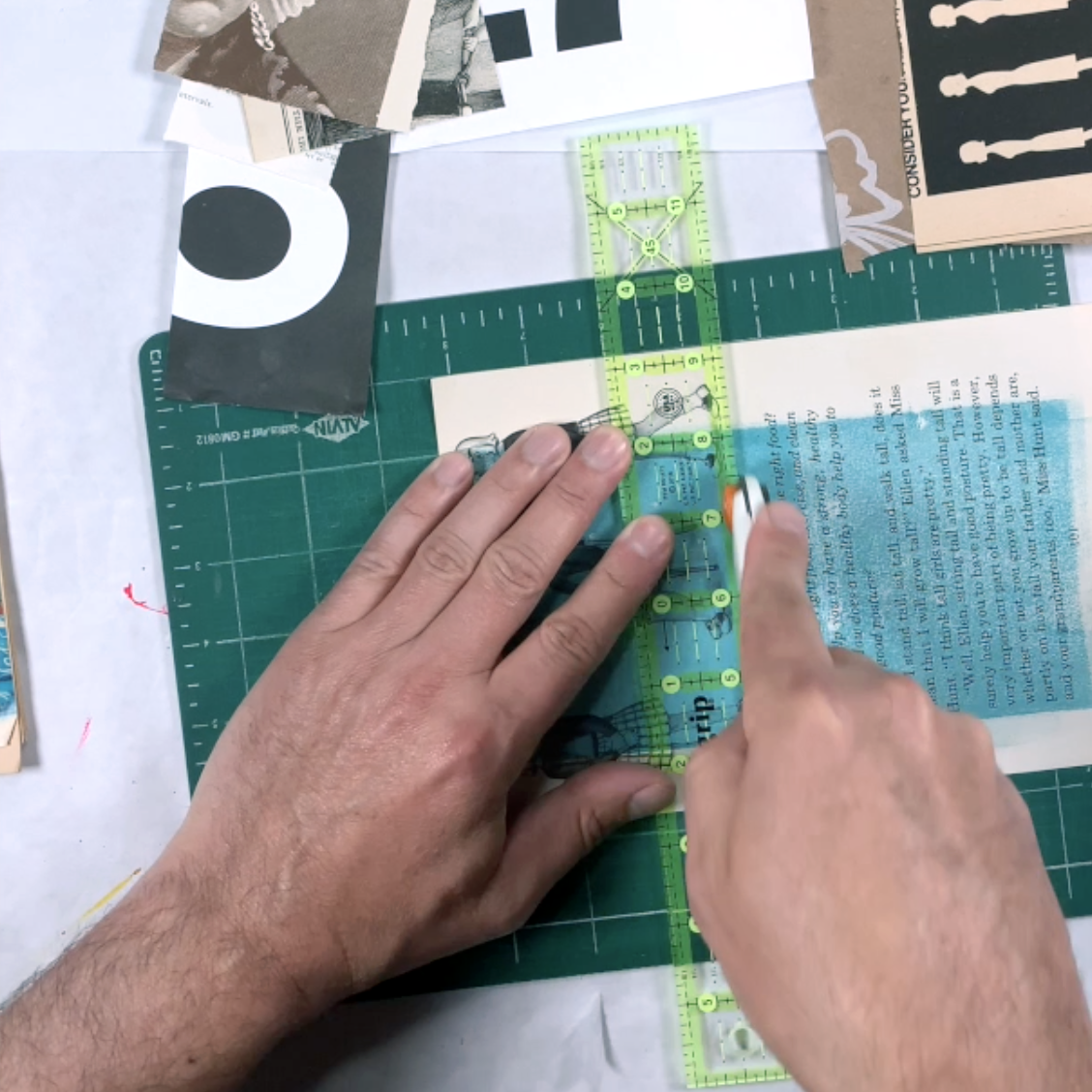 Tutorial: collages on a Gelli plate — Drew Steinbrecher Art