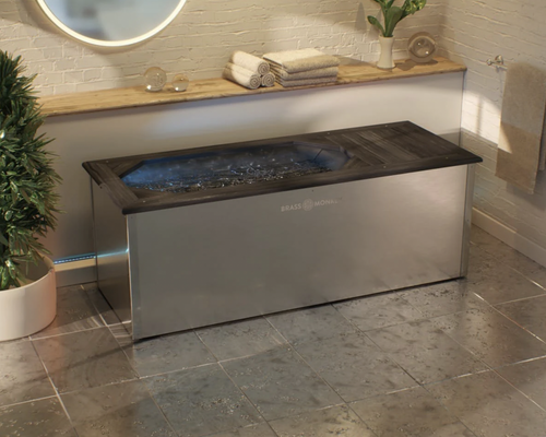 Brass Monkey Ice Bath with Full Millboard Finish — Walker Landscape & Design