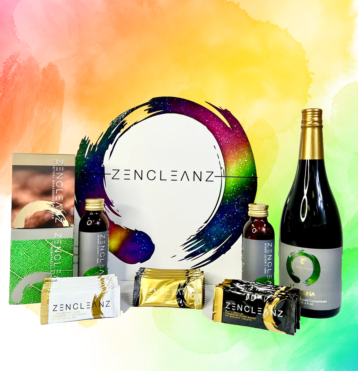 Rainbow Kit Liquid Enzymes intestinal ONE Earth Cleanse Flush digestive ...