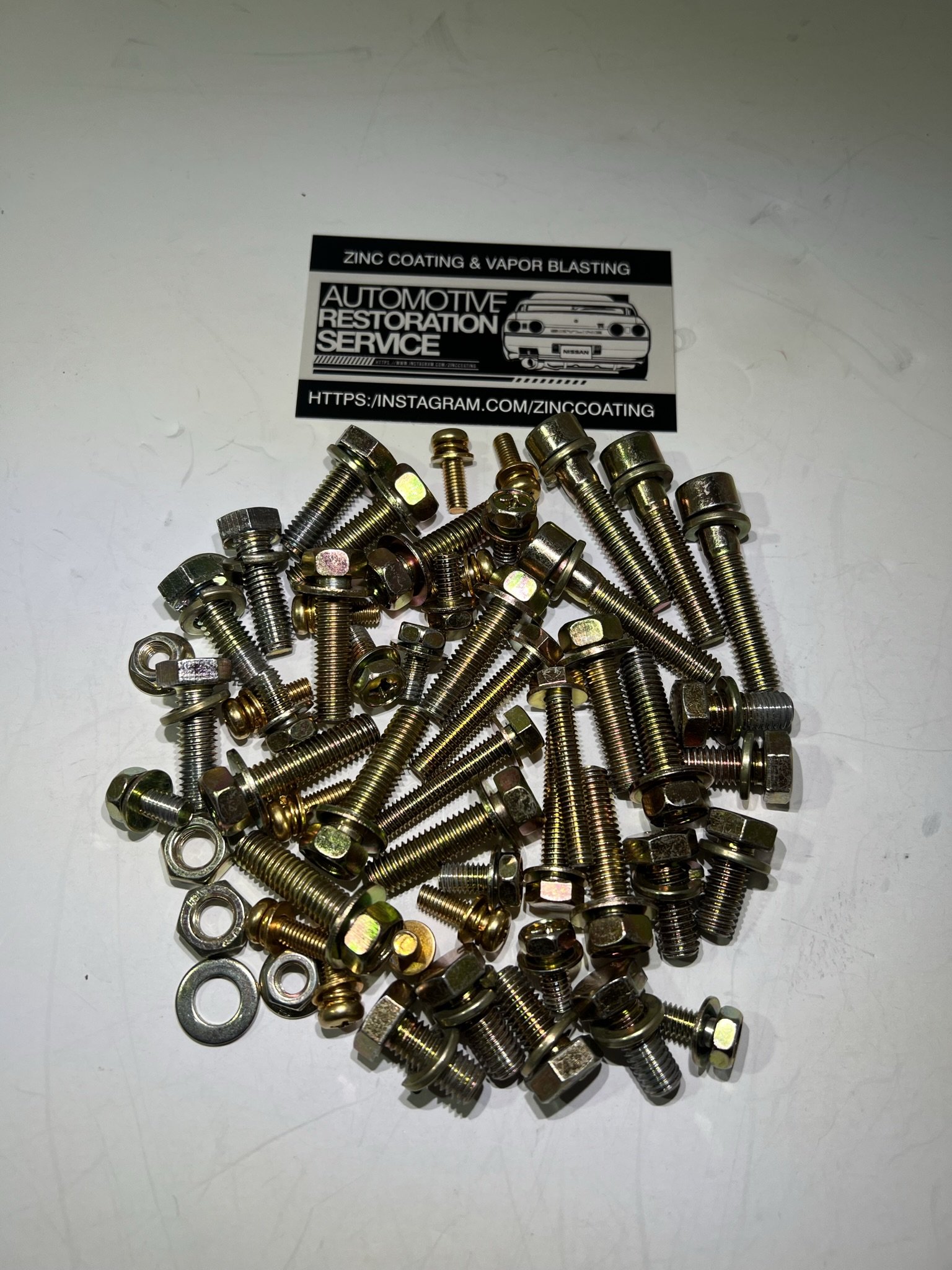 S13/S14 KA24DE Intake Manifold and Hardware Kit — Zinc Coating Restoration