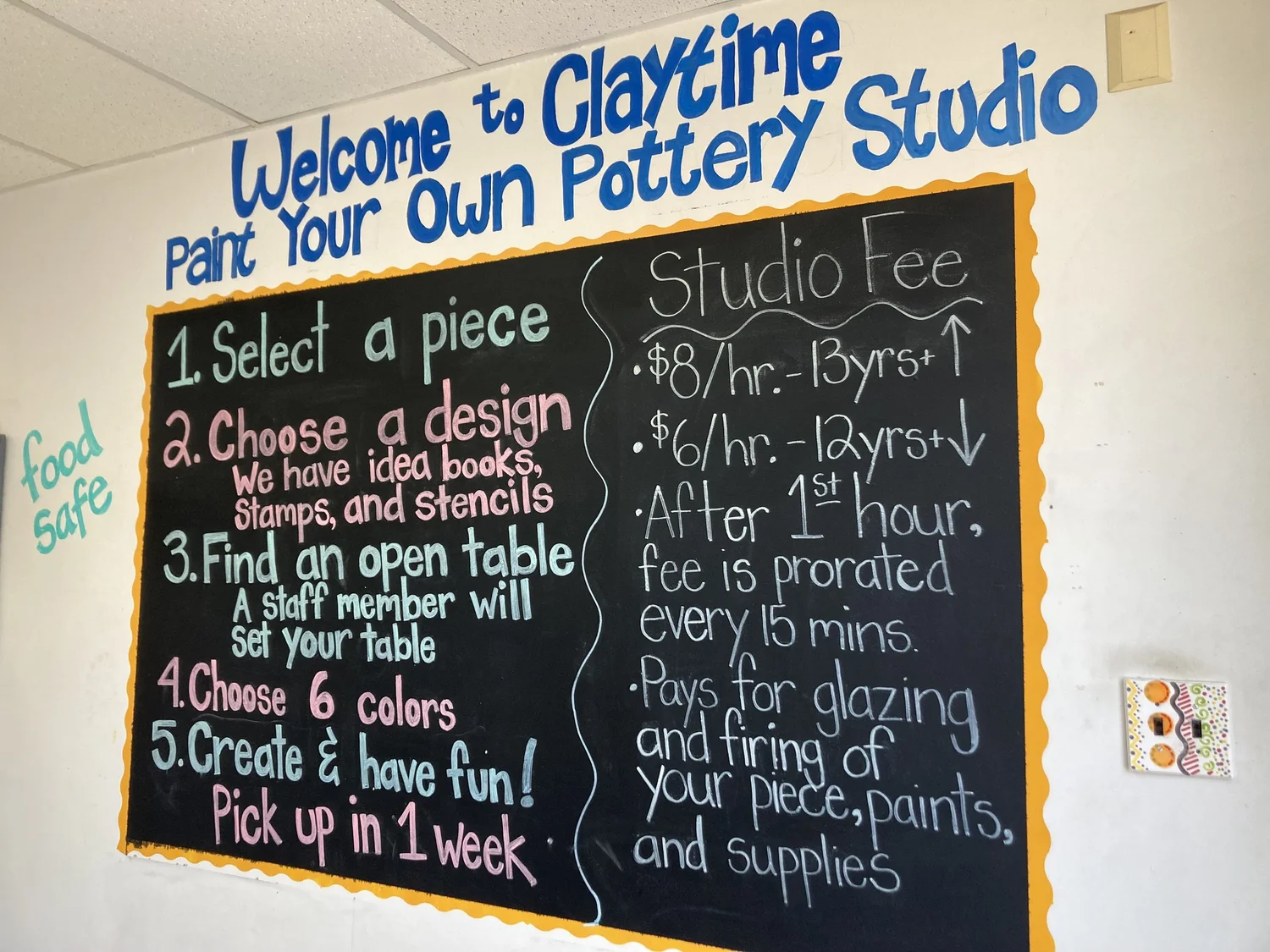 Paint Your Own Pottery — Claytime Huntington