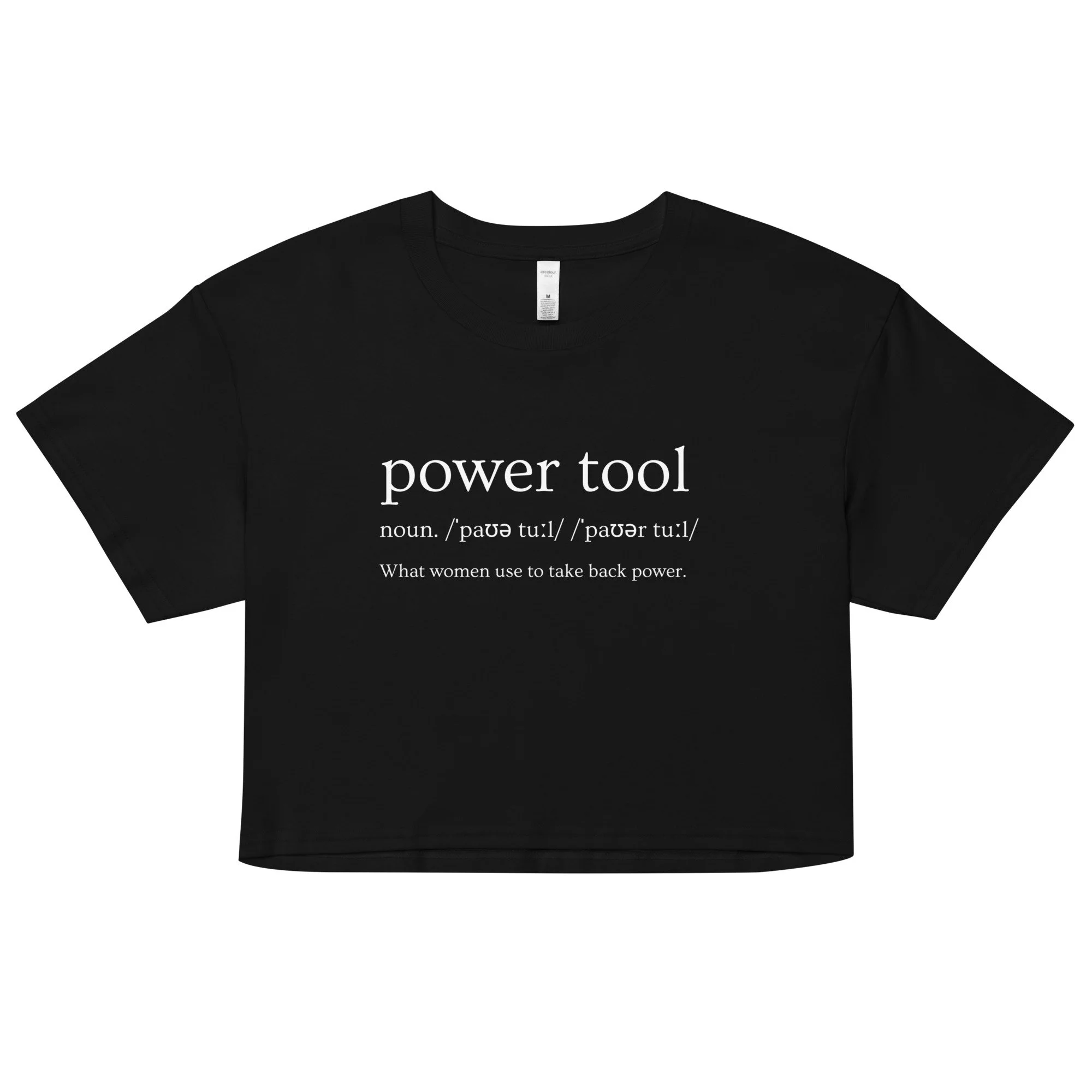 Women’s Power Tool Definition, crop top — Skills Academy for Women