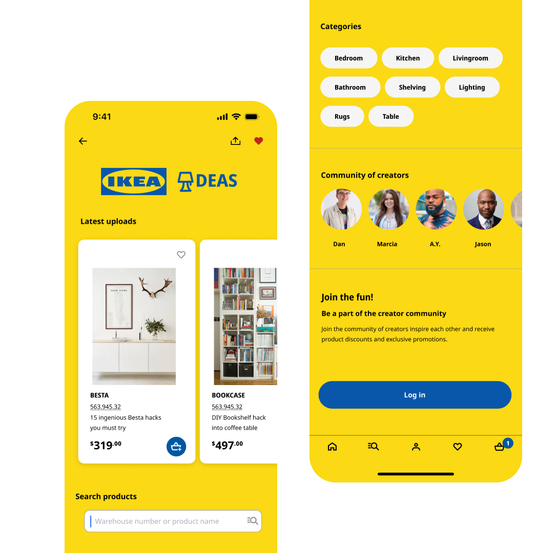 IKEA — Ysis James UX / UI Designer
