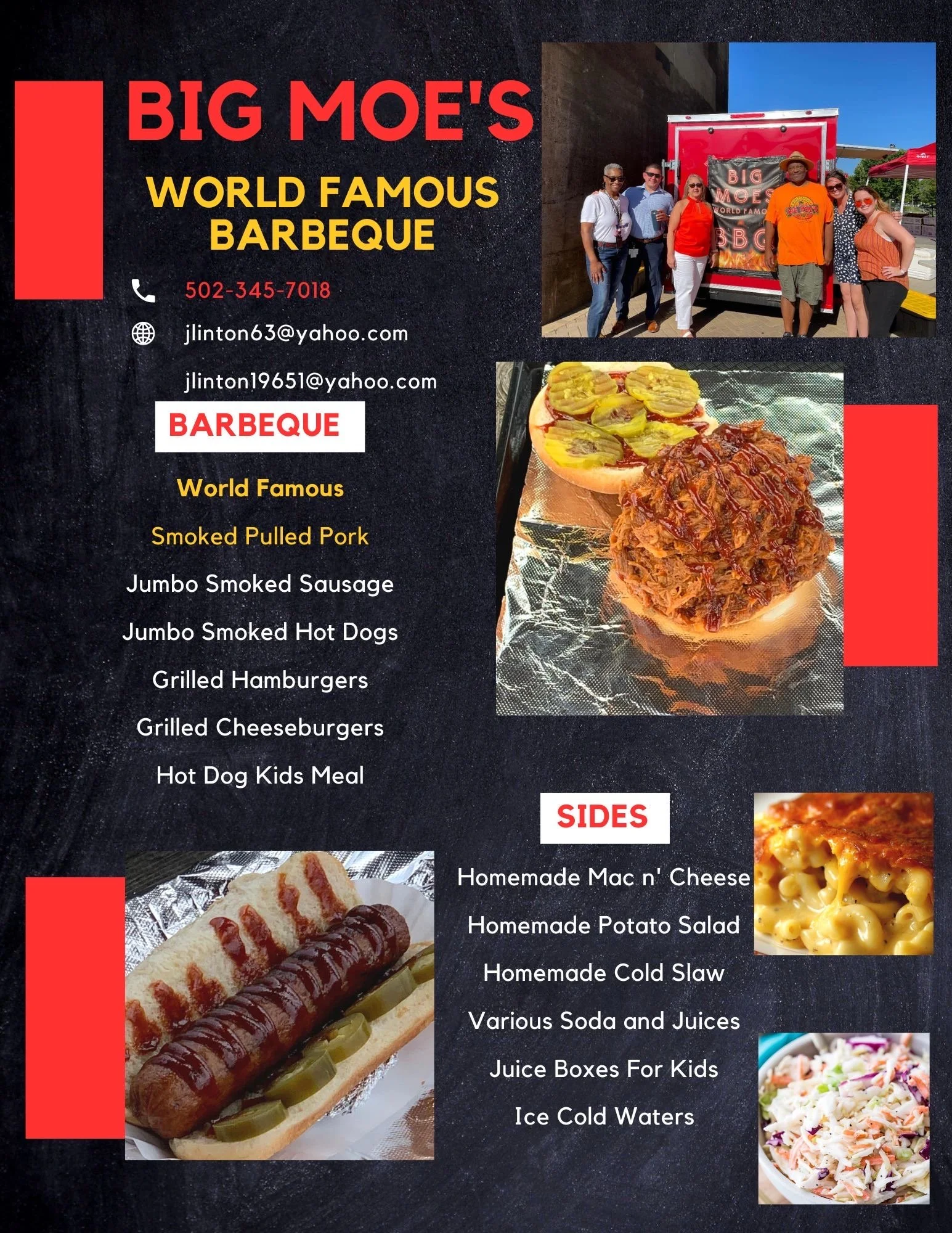 Menu 1 — BIG MOE'S BARBEQUE