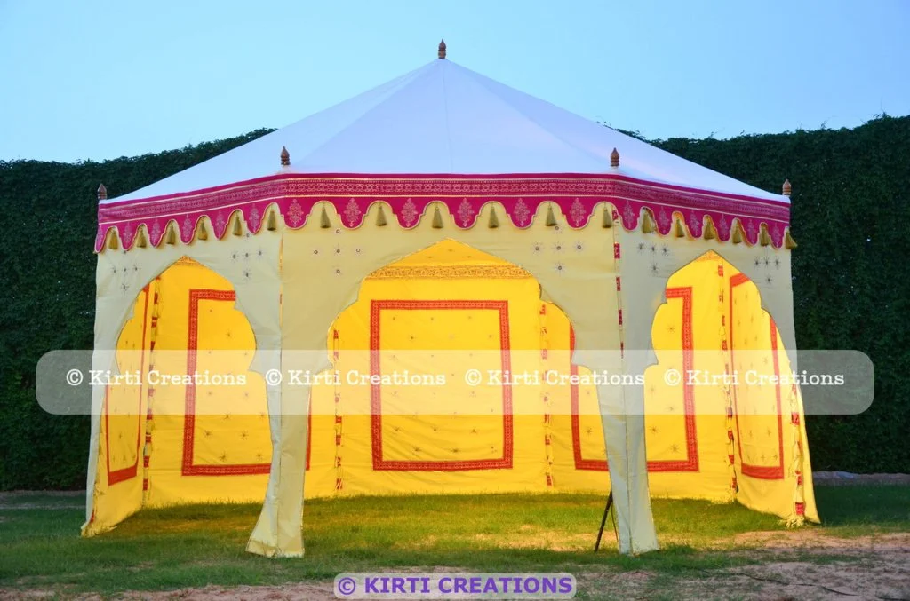 Luxurious Raj Tents: The Ideal Configuration for Any Occasion — Kirti ...