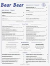 Menu — Bear Bear
