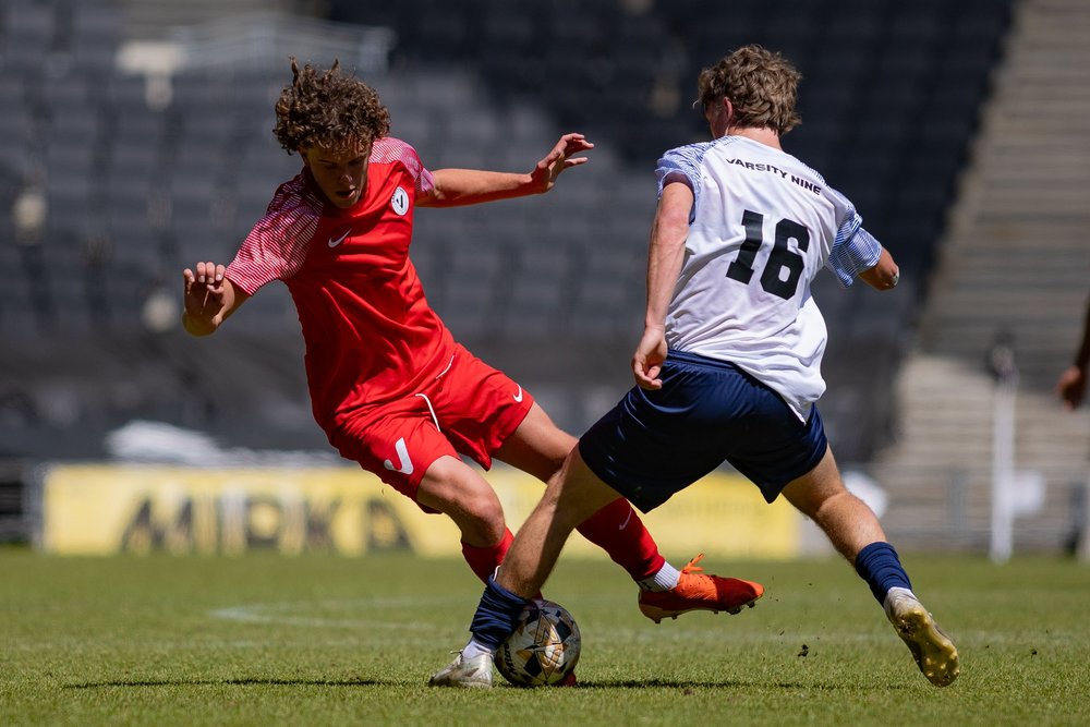 International Football Only Programme — Varsity Nine