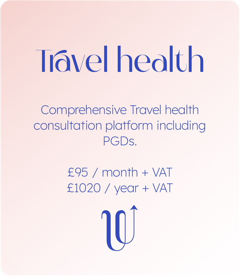 Travel health service with PGDs | Nuumad