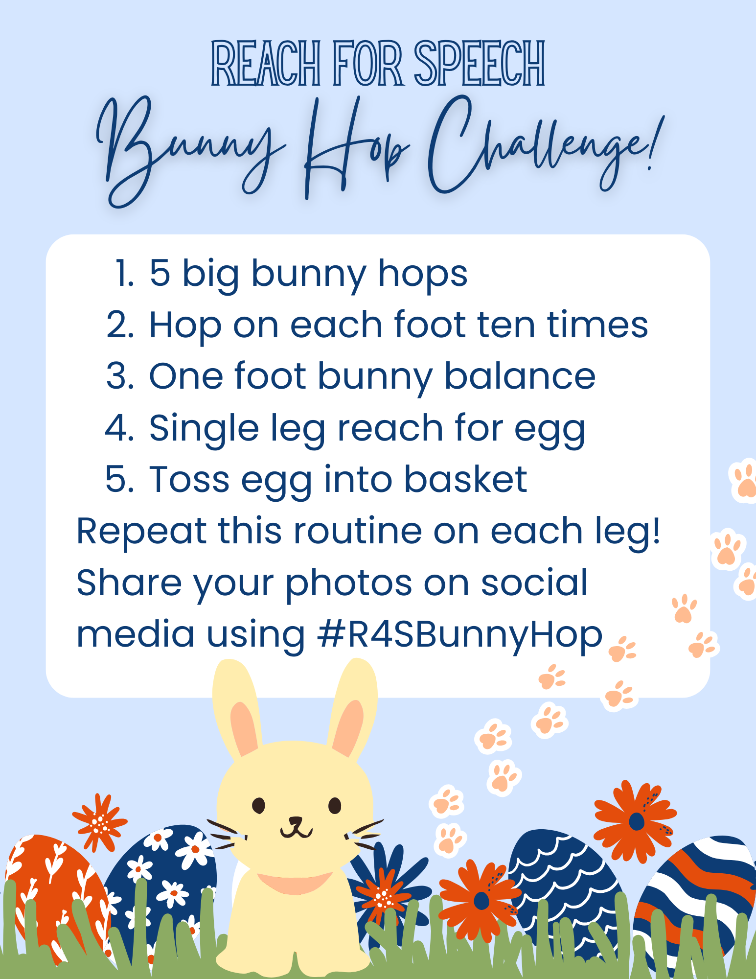 Bunny Hop Challenge — Kidsreach4speech.com