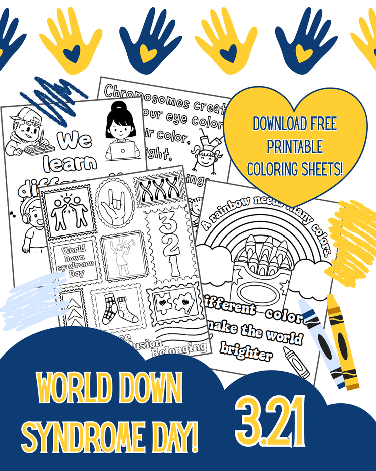 World Down Syndrome Day Coloring Sheets — Kidsreach4speech.com