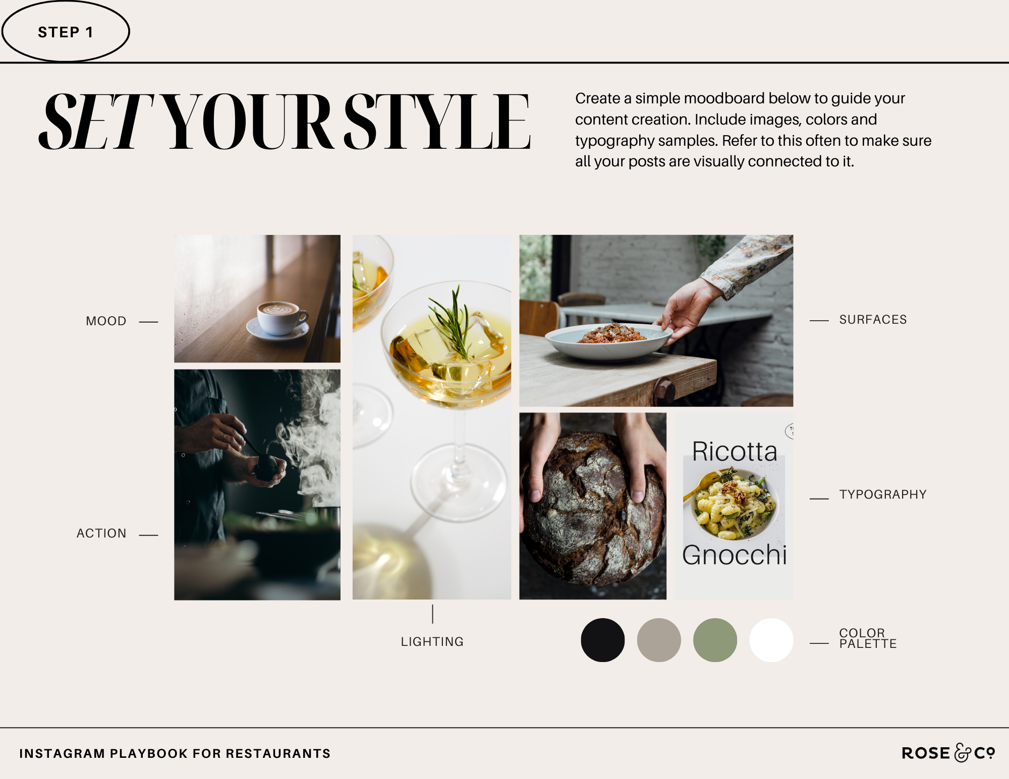 Restaurant Instagram Action Plan with Free Planner — Rose & Co. Social ...