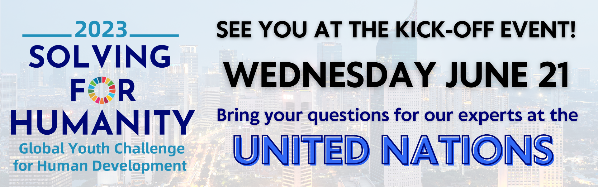 Events with global experts at the UN, World Bank, Oxford, and beyond ...