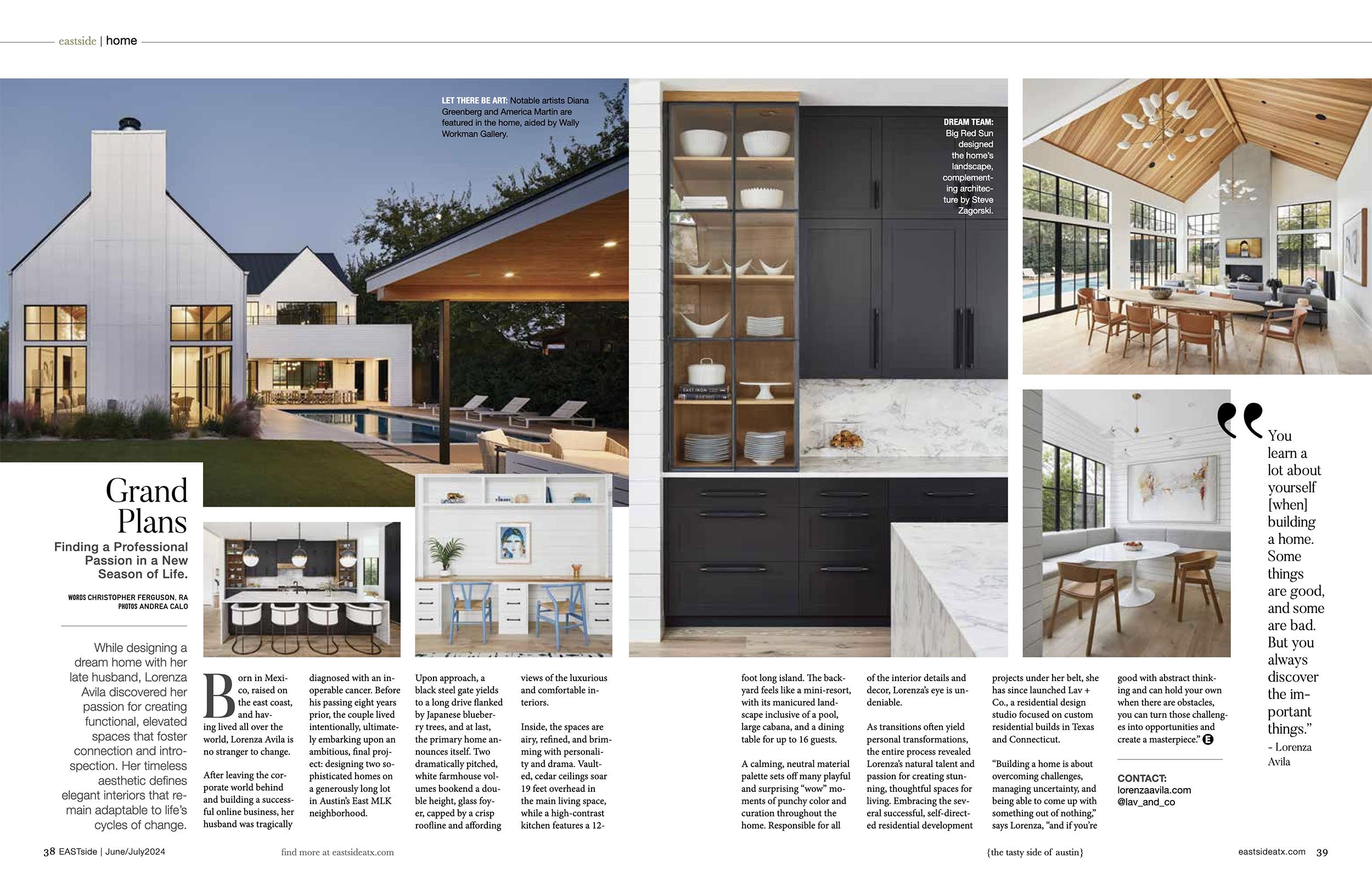 LET THERE BE ART: America Martin featured in the home aided by Wally ...