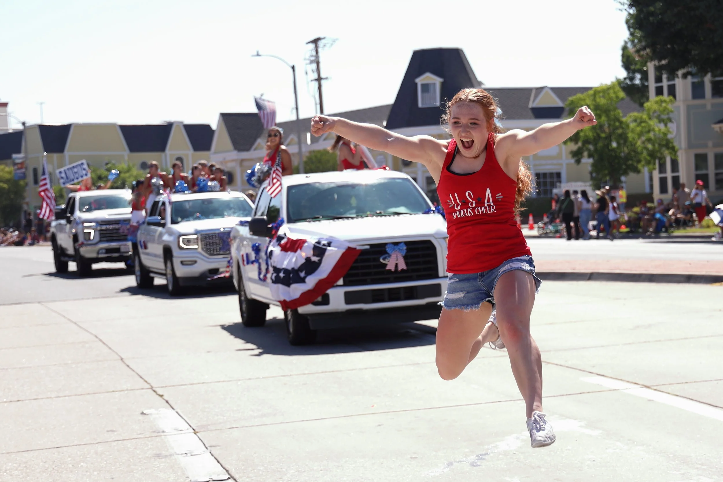 Fourth of July Parade — Saugus High School Cheer Booster
