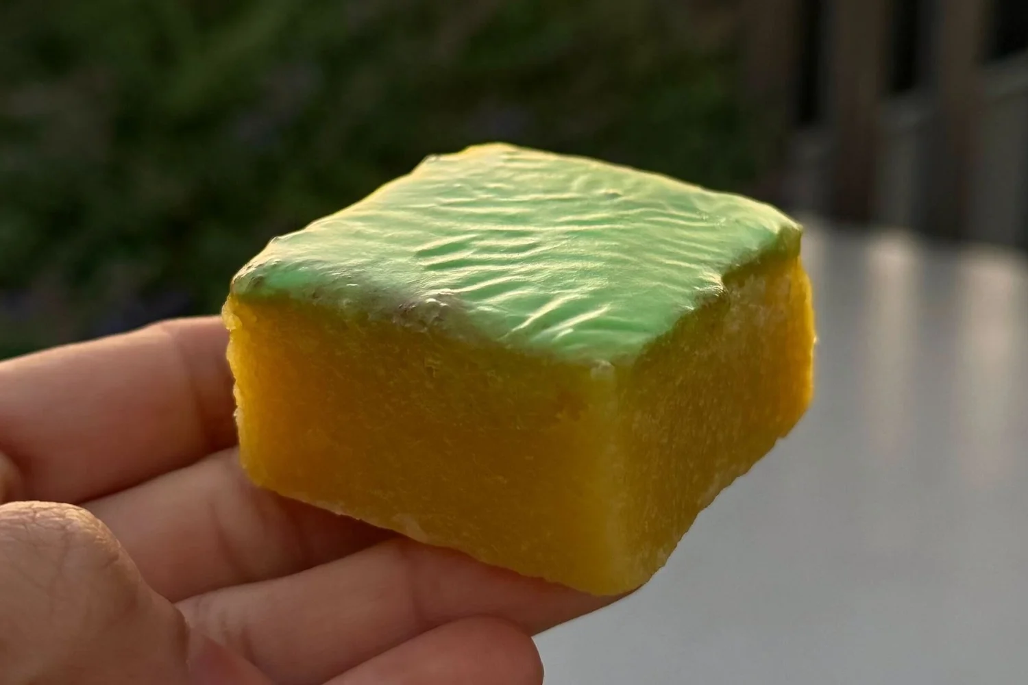 Corn Butter Mochi Cake Recipe With Pandan Glaze — Khanoms