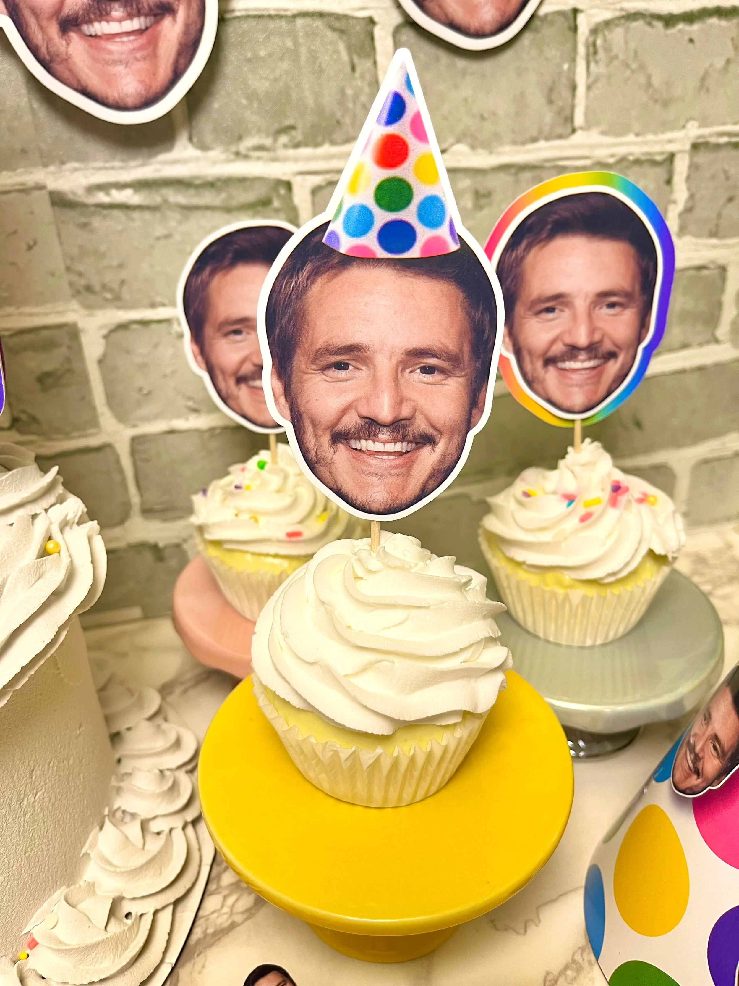 Pedro Pascal Birthday banner — Custom cake toppers and personalized ...