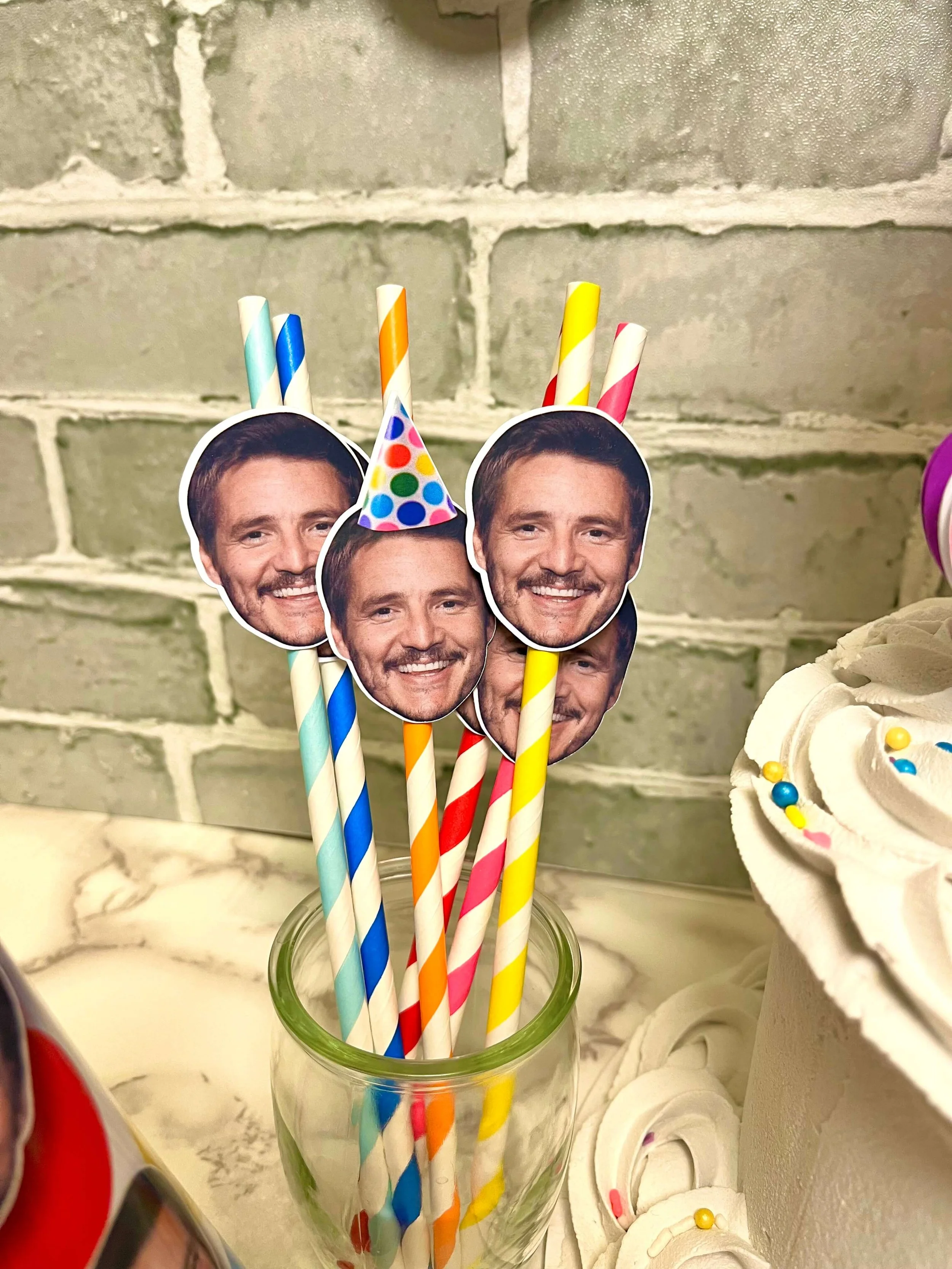 Pedro Pascal Birthday banner — Custom cake toppers and personalized ...