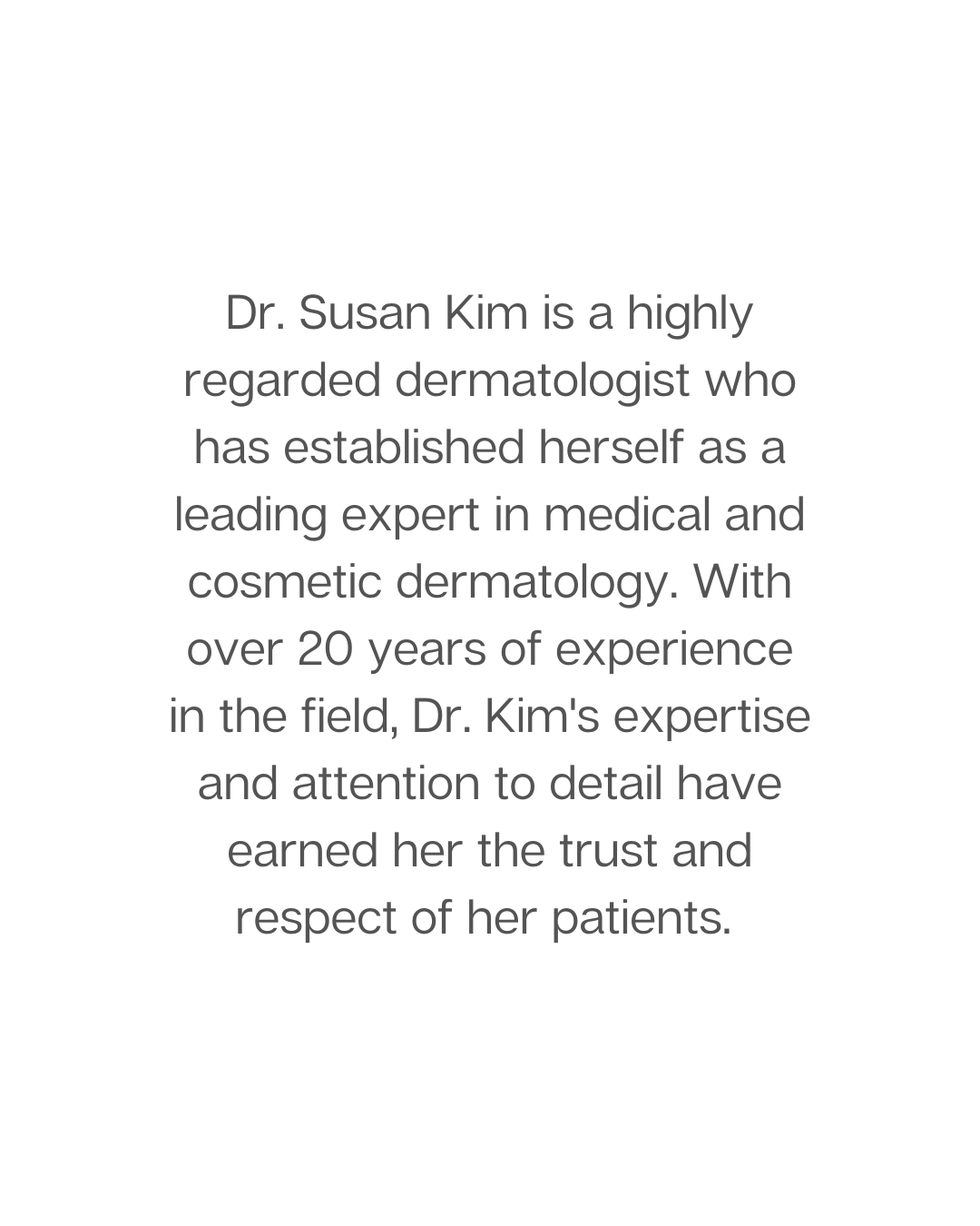 Dr. Susan Kim, Seattle Based Medical and Cosmetic Dermatologist