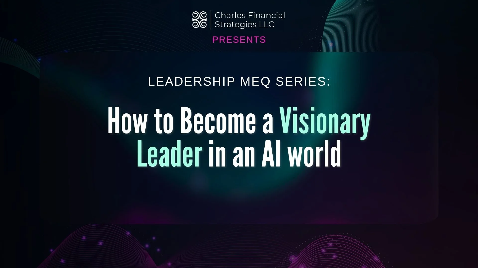 Summit: Visionary leader — Dr. Sabine Charles