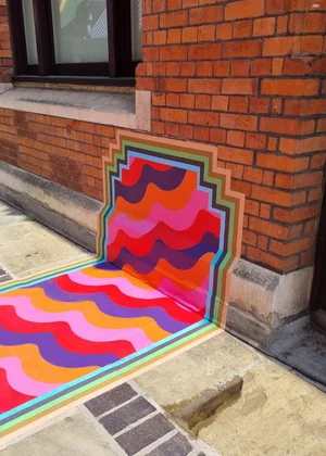 Joyful public art placemaking urban intervention invites visitors to ...
