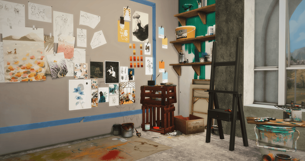 Auditorium of the Copperdale Highschool – Katesimblr Sims 4 building