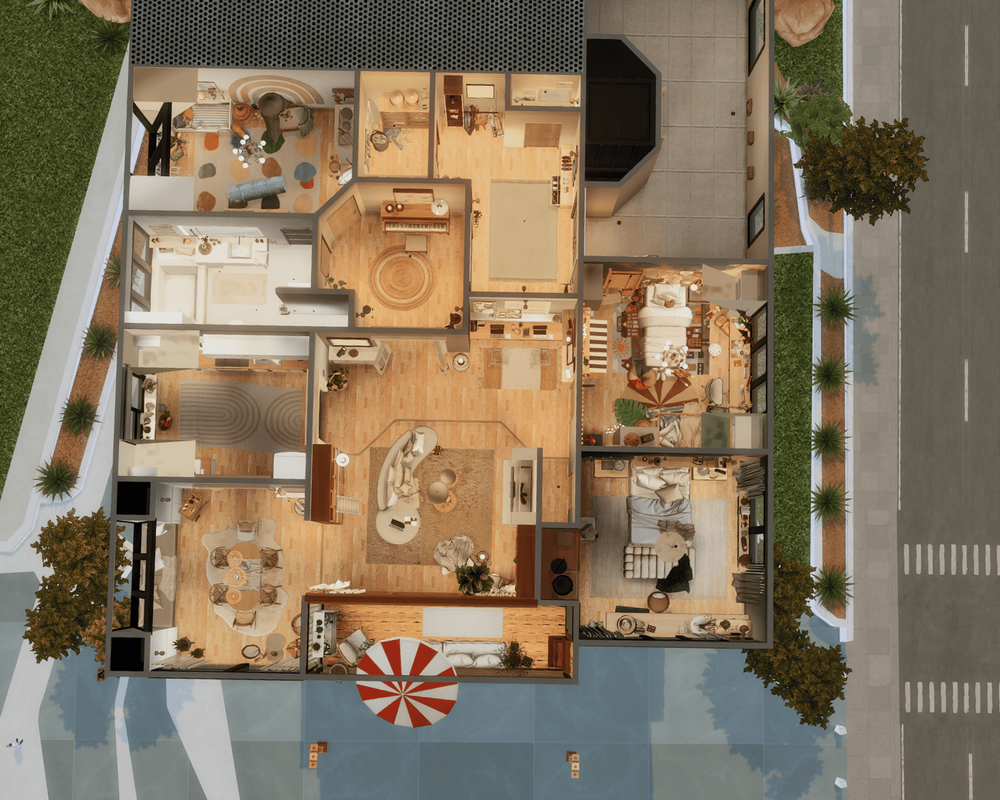 122 Hakim Home – Katesimblr Sims 4 building