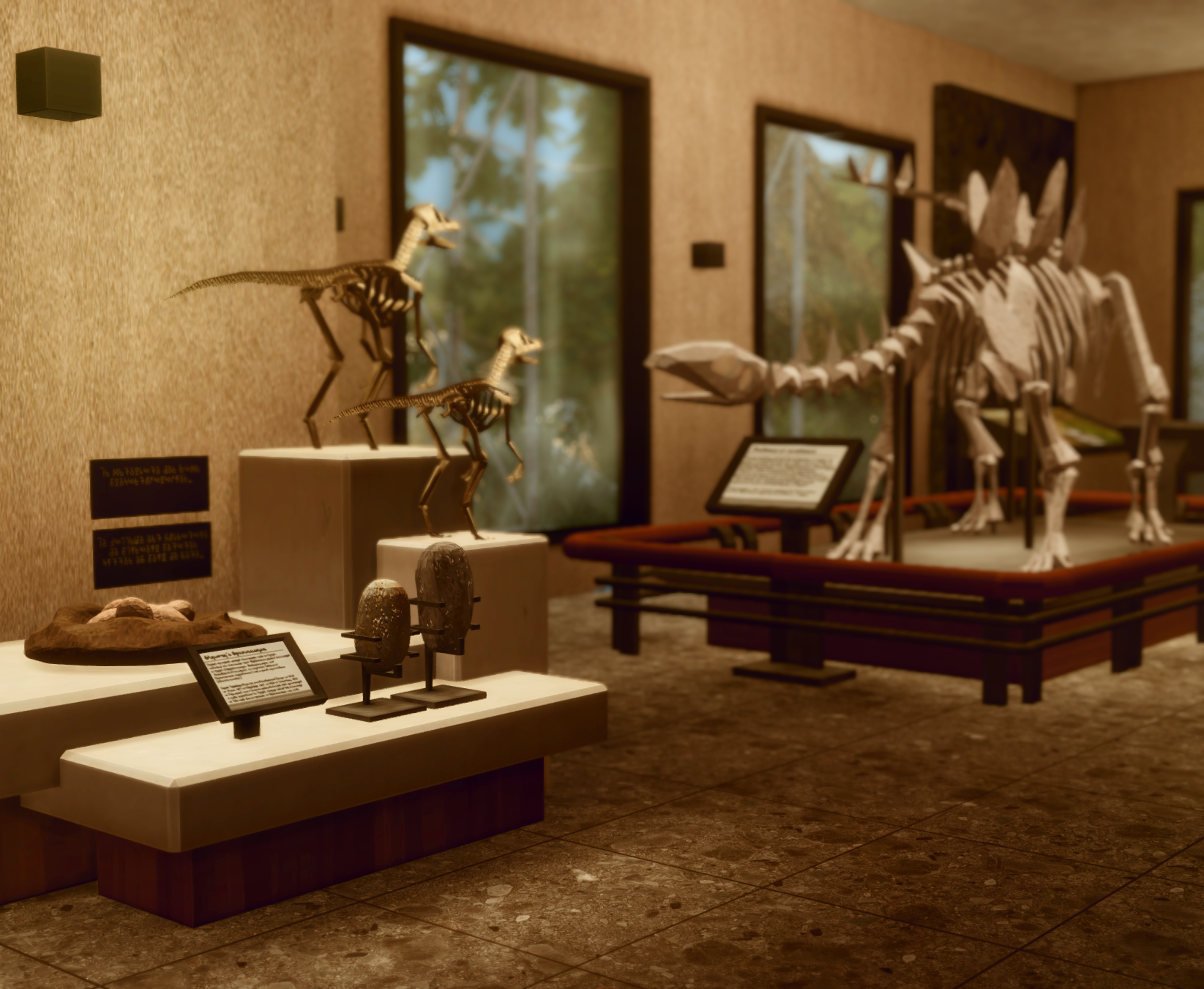Dinosaur Discovery Museum | Sims 4 Modern Two-Story Museum with ...