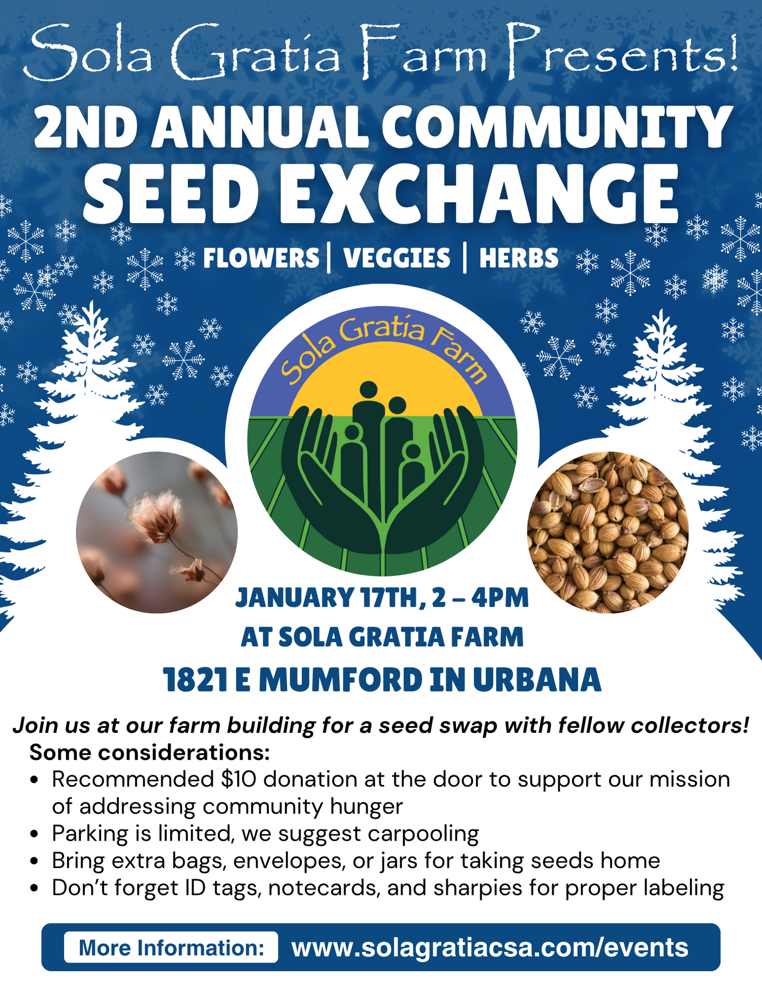 2nd Annual Community Seed Exchange — Sola Gratia Farm
