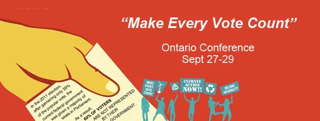 Upcoming Ontario conference "Make every vote count" — Unlock Democracy ...