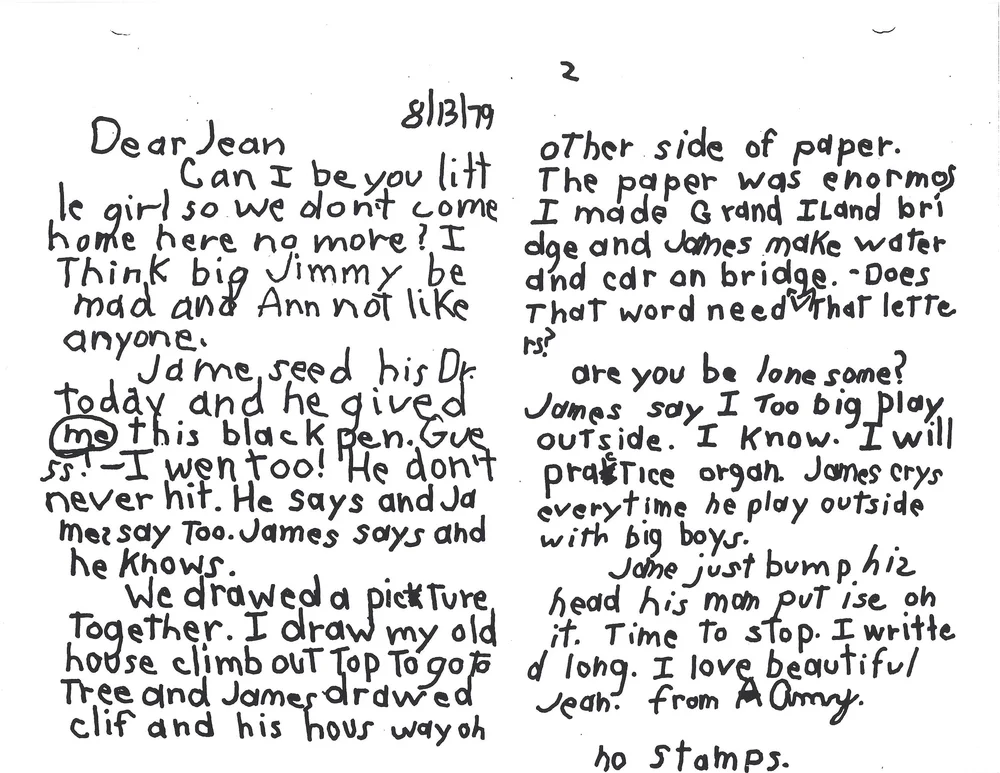 Amy — LILLIAN MEMOIRS