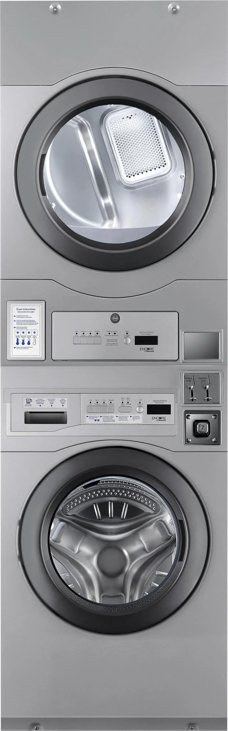 Encore Pro Stacked Washer/Dryer, True Commercial Laundry — Encore Direct