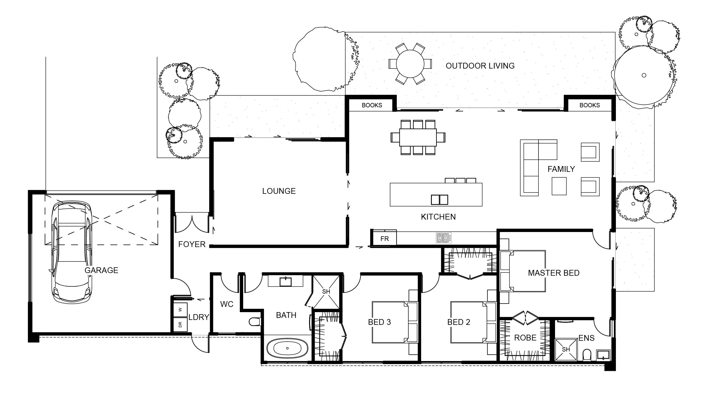 Rapaki, 3 Bed Architectural Plan