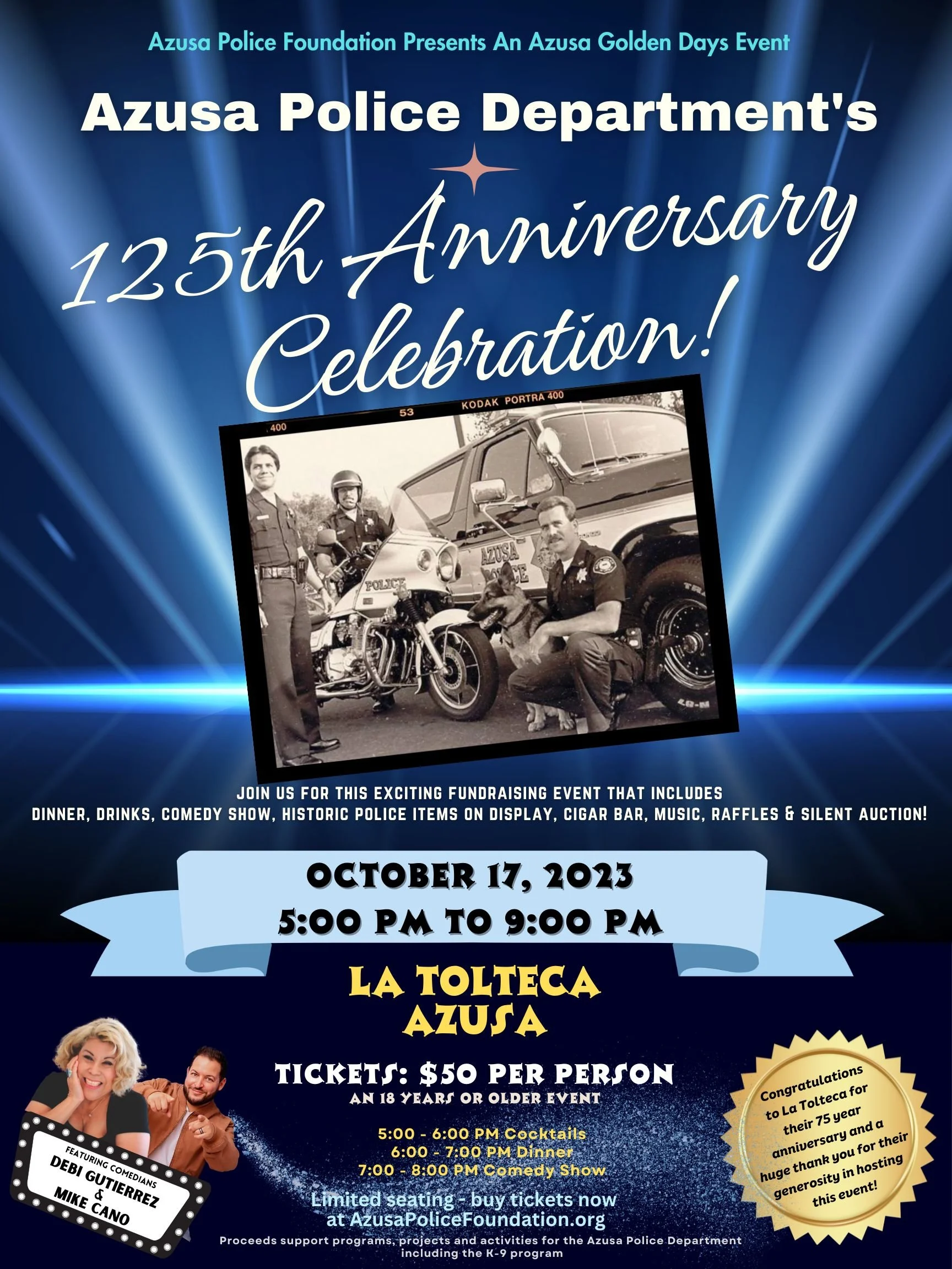 Events Calendar — Azusa Police Foundation