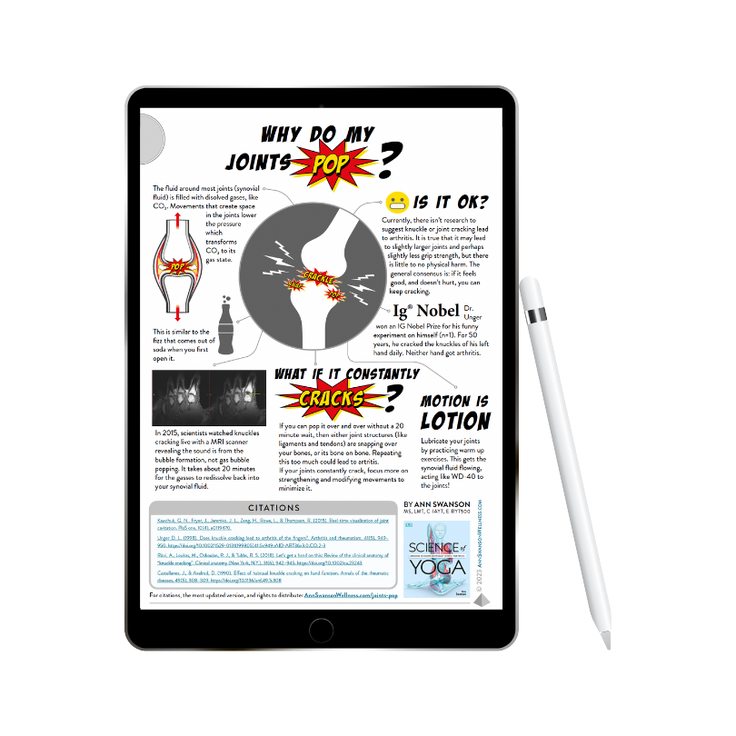 Why do my joints pop? — Ann Swanson Wellness