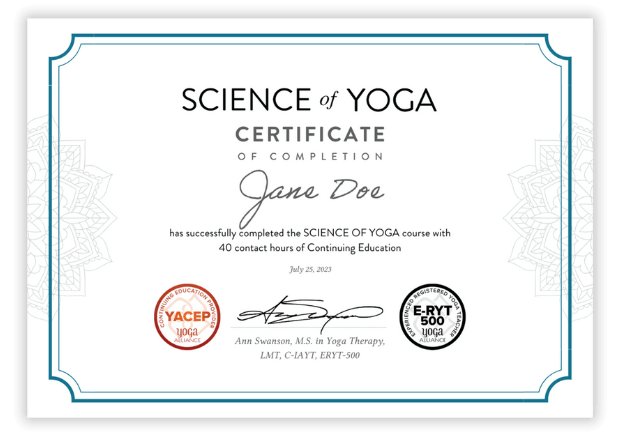 Join the SCIENCE OF YOGA Certification! — Ann Swanson Wellness