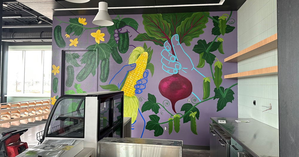 Colorful Plate Café Mural Unveil | Food + Farm Exploration Center
